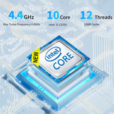 Mini pc 10 Cores 12th Generation Intel i5-1235U(up to 4.4Ghz),computer ...