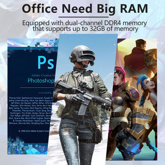 Mini pc 10 Cores 12th Generation Intel i5-1235U(up to 4.4Ghz),computer ...