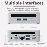 Mini pc 10 Cores 12th Generation Intel i5-1235U(up to 4.4Ghz),computer ...